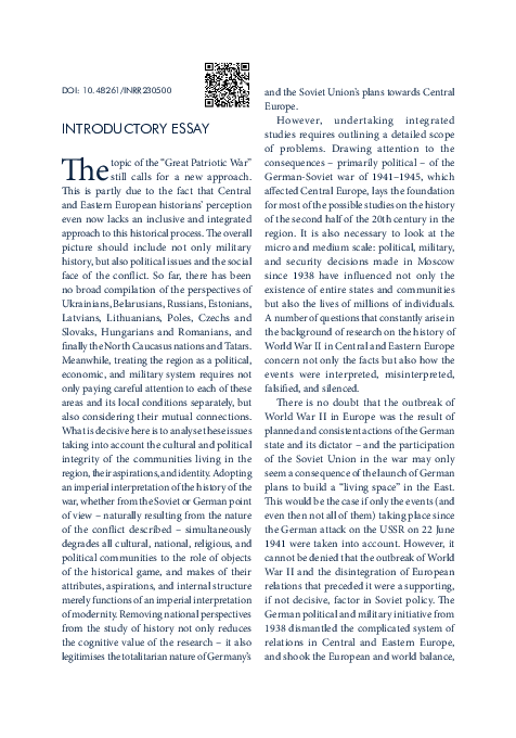 (PDF) Introductory Essay