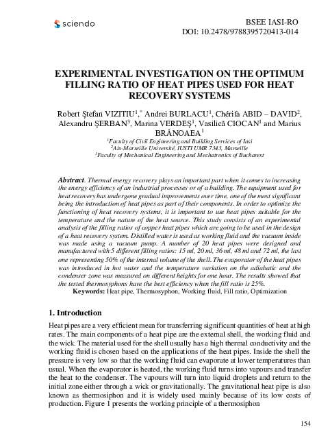 (PDF) 14. Experimental Investigation on the Optimum Filling Ratio of ...