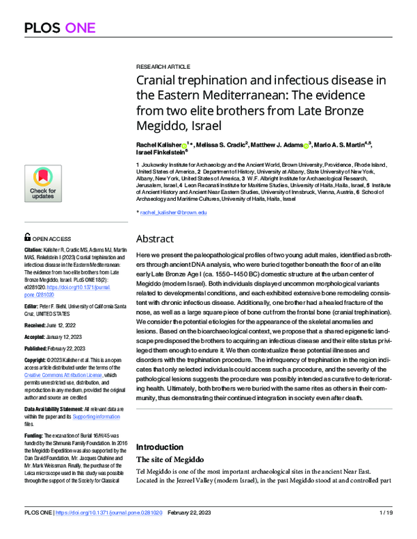 (PDF) Kalisher, R., Cradic, M. S., Adams, M. J., Martin, M. A. S ...