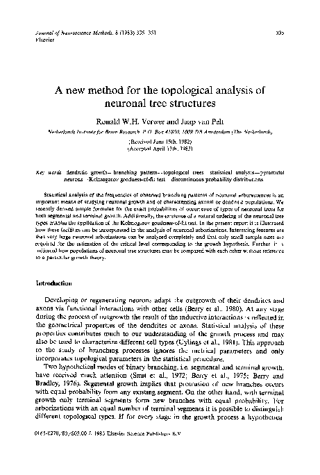 (PDF) A new method for the topological analysis of neuronal tree structures