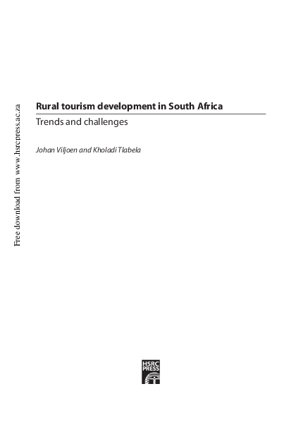 (PDF) Rural Tourism Development in South Africa: Trends and Challenges
