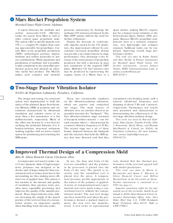 (PDF) Mars Rocket Propulsion System