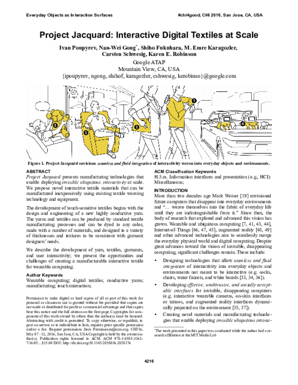 (PDF) Project Jacquard