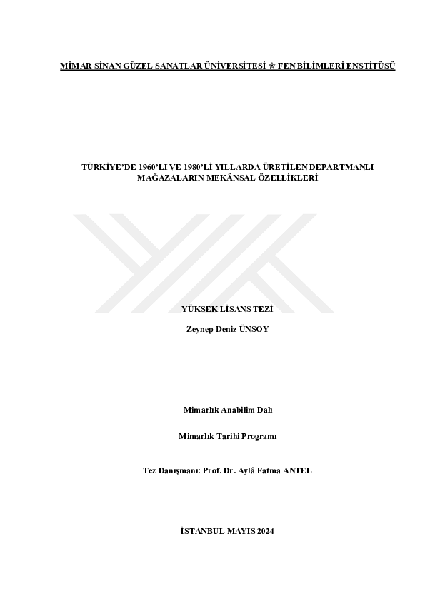 (PDF) UNSOY 2024 TURKIYE’DE 1960’LI VE 1980’LI YILLARDA URETILEN ...