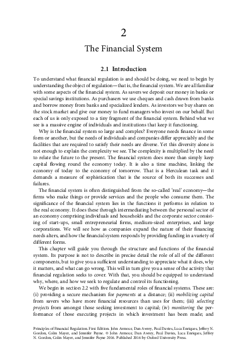 (PDF) The Financial System