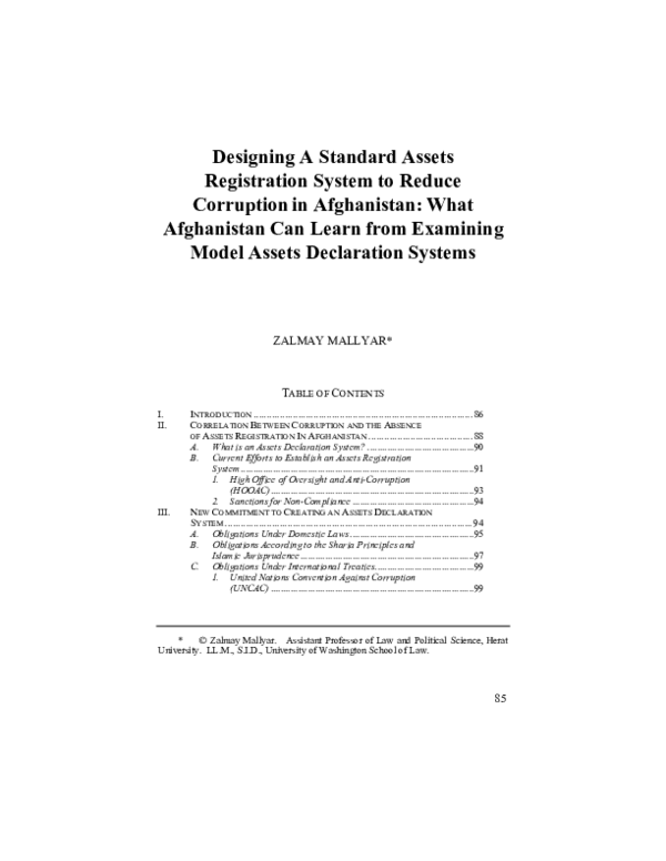 (PDF) Designing A Standard Assets Registration System to Reduce ...