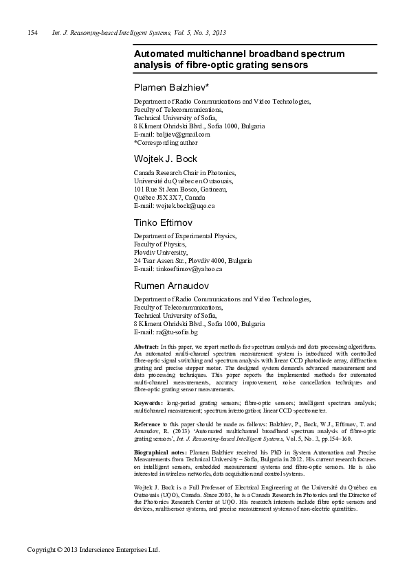 (PDF) Automated multichannel broadband spectrum analysis of fibre-optic ...