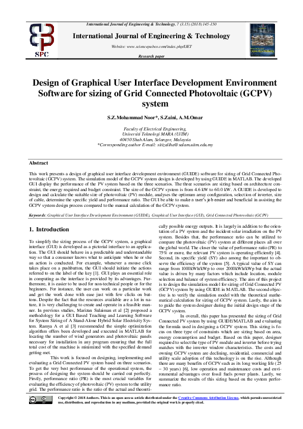 (PDF) Design of Graphical User Interface Development Environment ...