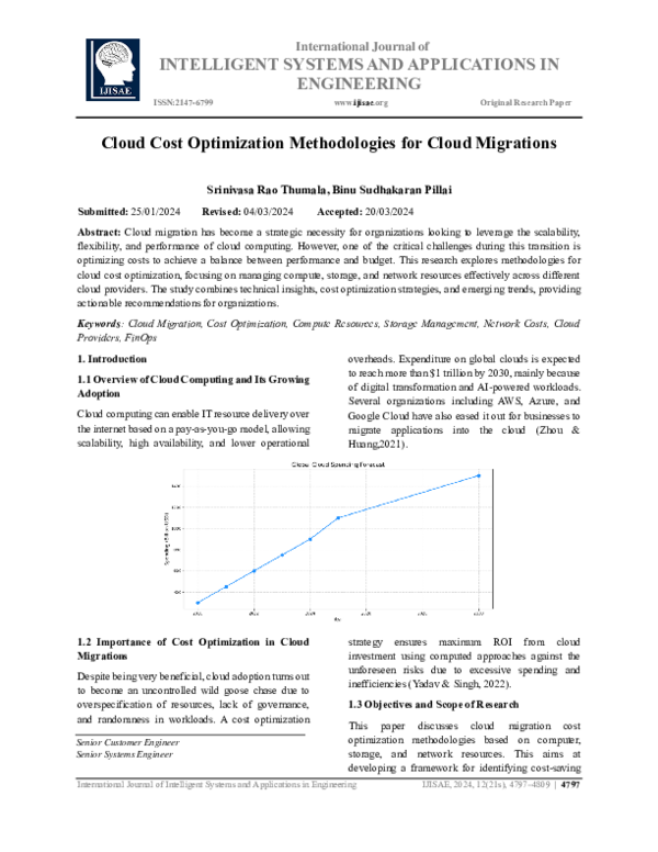 (PDF) Cloud Cost Optimization Methodologies for Cloud Migrations