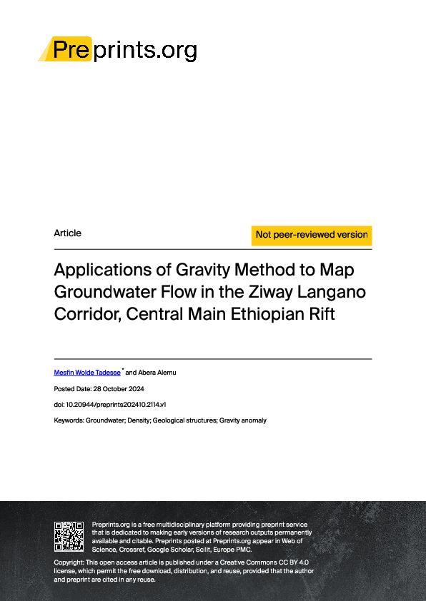 (PDF) Applications of Gravity Method to Map Groundwater Flow in the ...