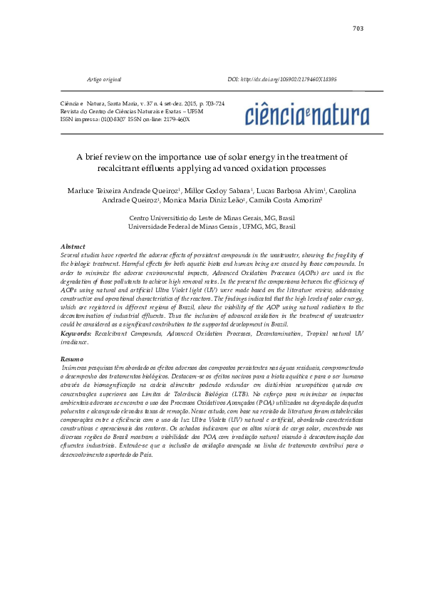 (PDF) A brief review on the importance use of solar energy in the ...