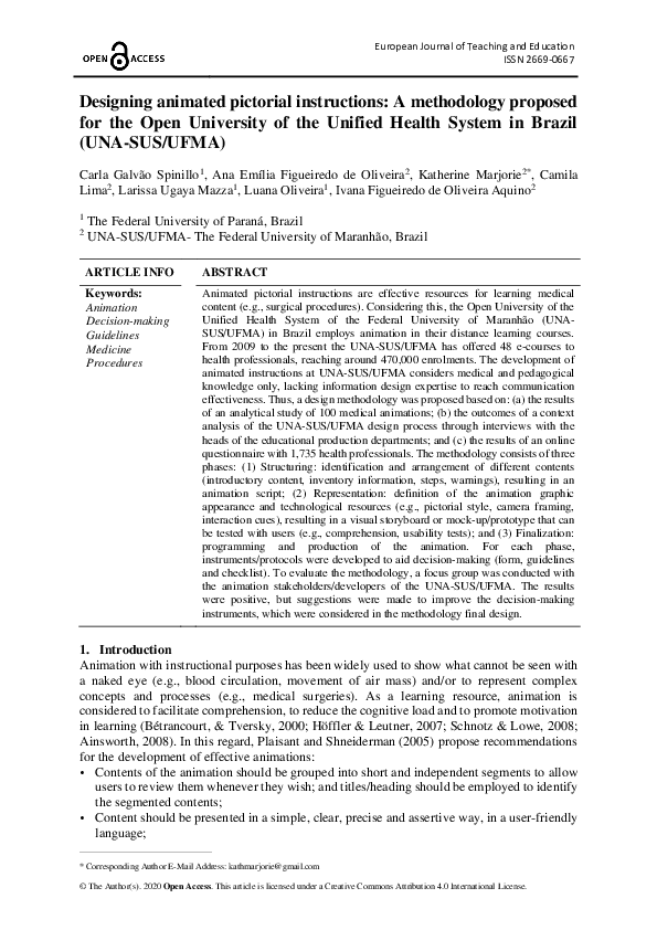(PDF) Designing animated pictorial instructions: A methodology proposed ...