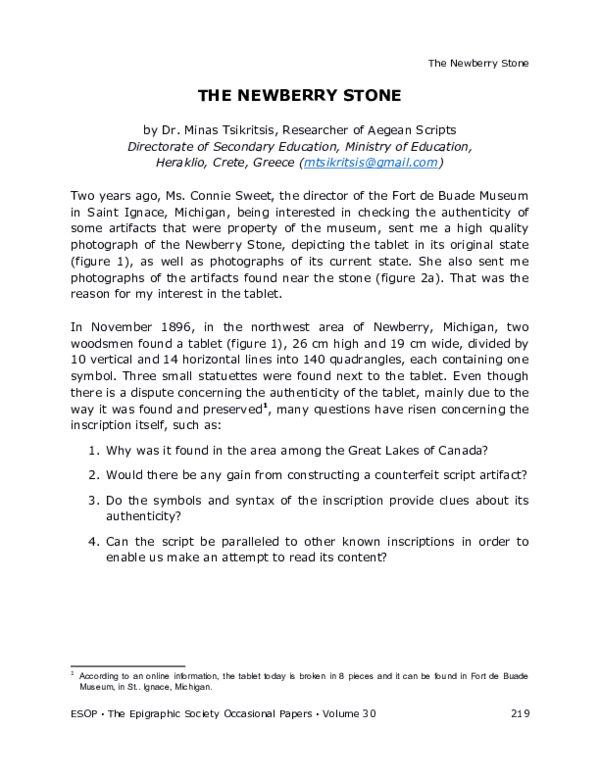 (PDF) THE NEWBERRY TABLE