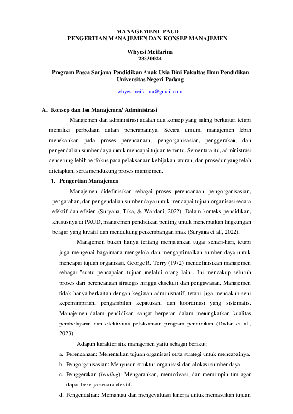 (PDF) PENGERTIAN MANAJEMEN DAN KONSEP MANAJEMEN