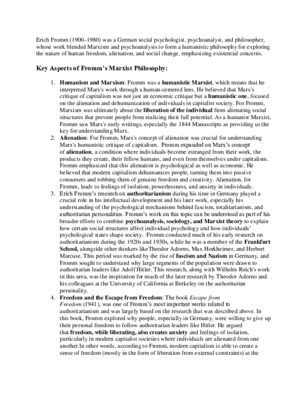 (PDF) Erich Fromm