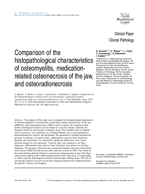 (PDF) Comparison of the histopathological characteristics of ...