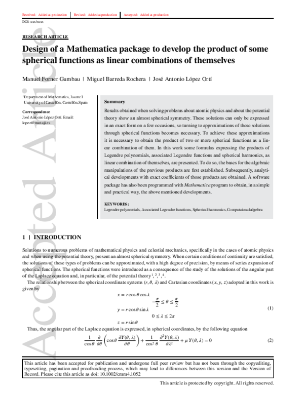 (PDF) Design of a Mathematica package to develop the product of some ...