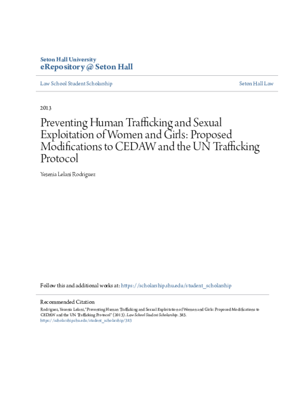 (PDF) Preventing Human Trafficking and Sexual Exploitation of Women and ...