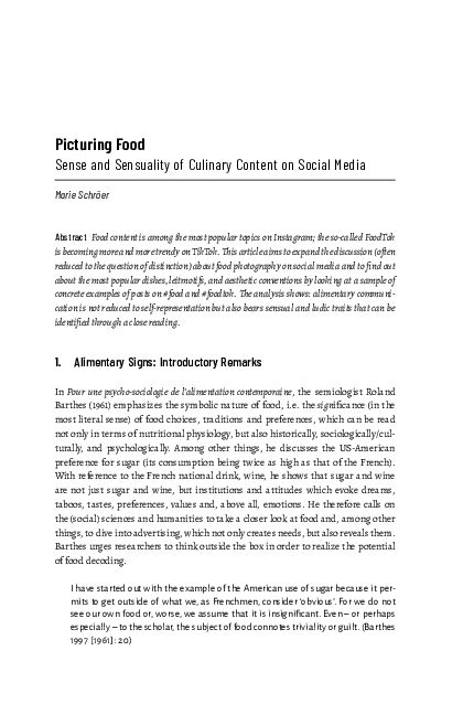 (PDF) Picturing Food (PDF) Picturing Food