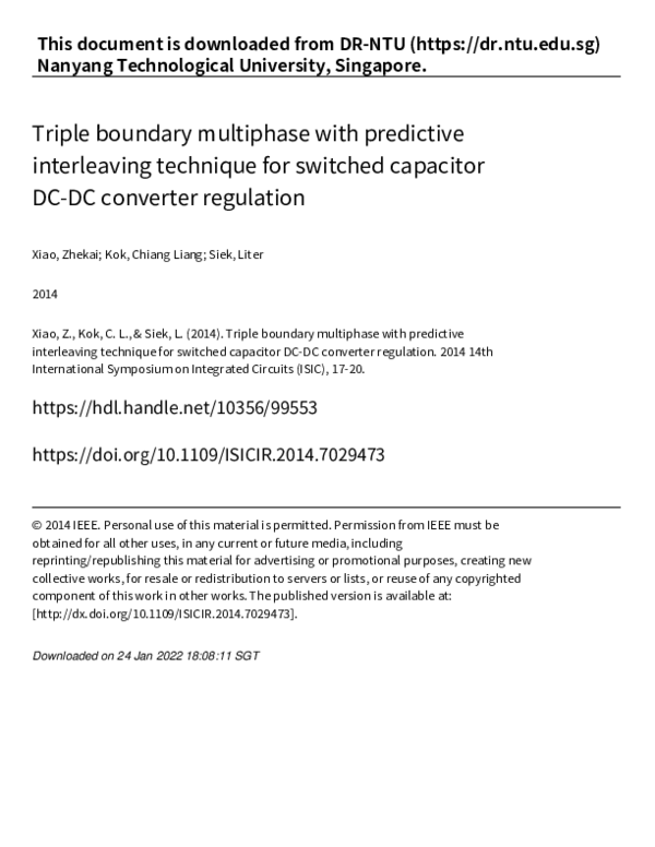 (PDF) Triple boundary multiphase with predictive interleaving technique for switched capacitor ...