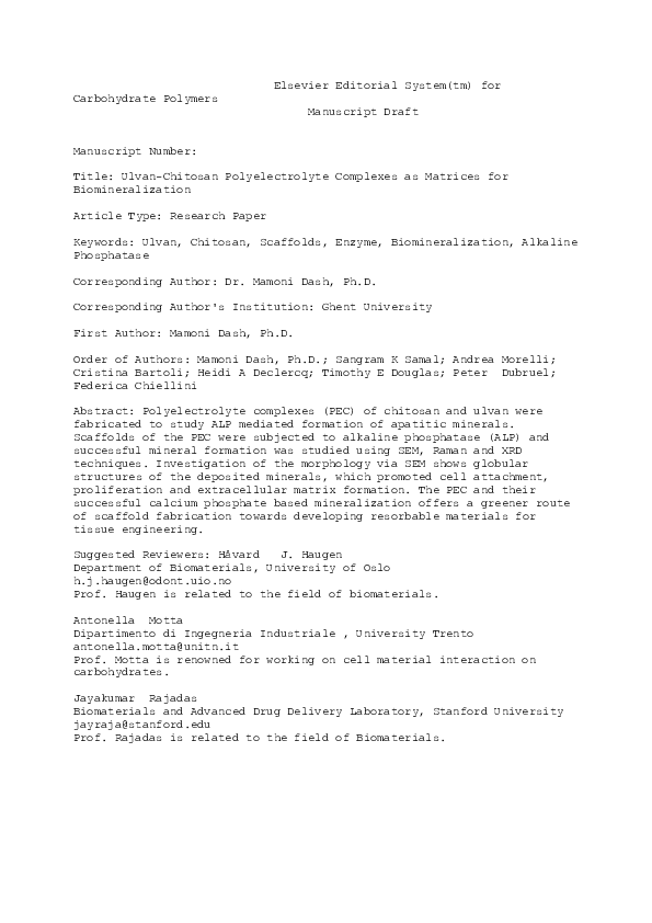 (PDF) Elsevier Editorial System(tm) for Carbohydrate Polymers Manuscript Draft Manuscript Number ...