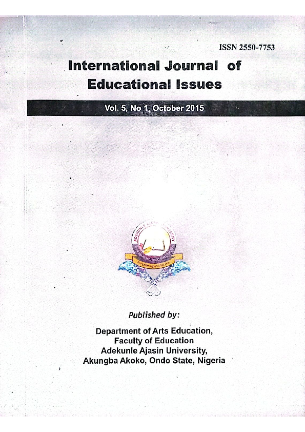 (PDF) . Teachers Assessment of the objectives of Upper Basic Education