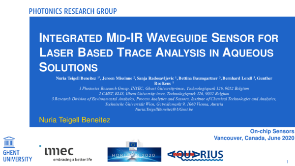 (PDF) Integrated Mid-IR Waveguide Sensor for Laser Based Trace Analysis in Aqueous Solutions