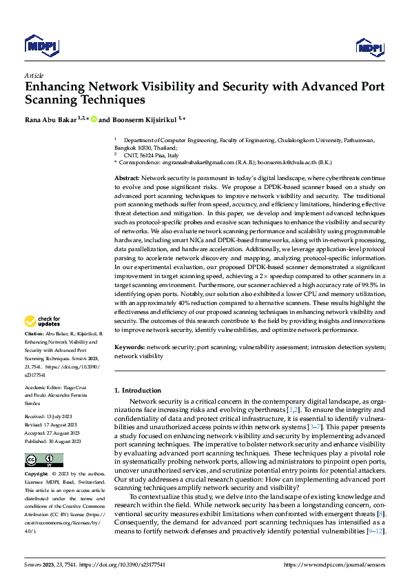 (PDF) Enhancing Network Visibility and Security with Advanced Port ...