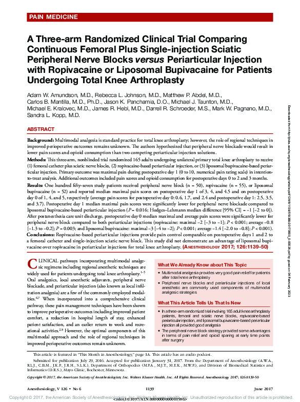 (PDF) A Three-arm Randomized Clinical Trial Comparing Continuous ...