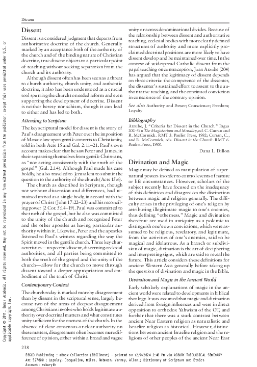 (PDF) Divination and Magic