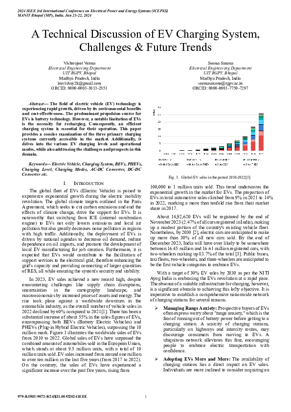 (PDF) A Technical Discussion of EV Charging System, Challenges & Future ...