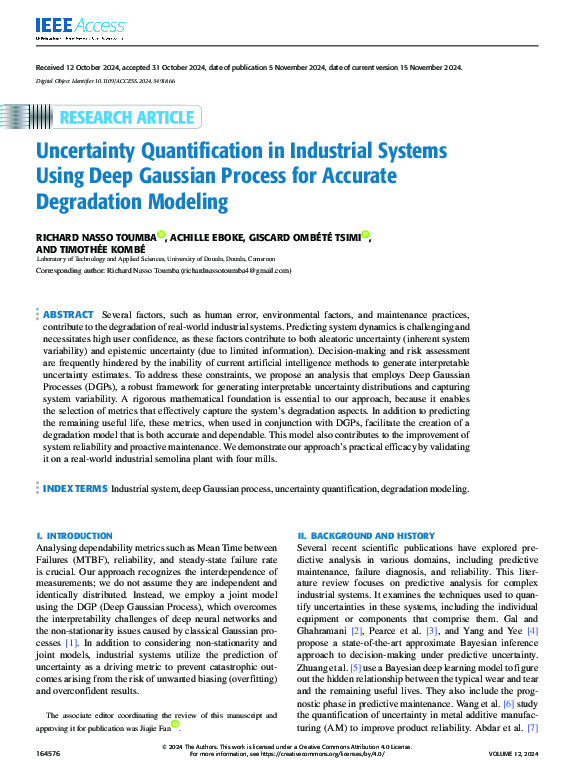 (PDF) Deep Gaussian Processes for Degradation Modeling