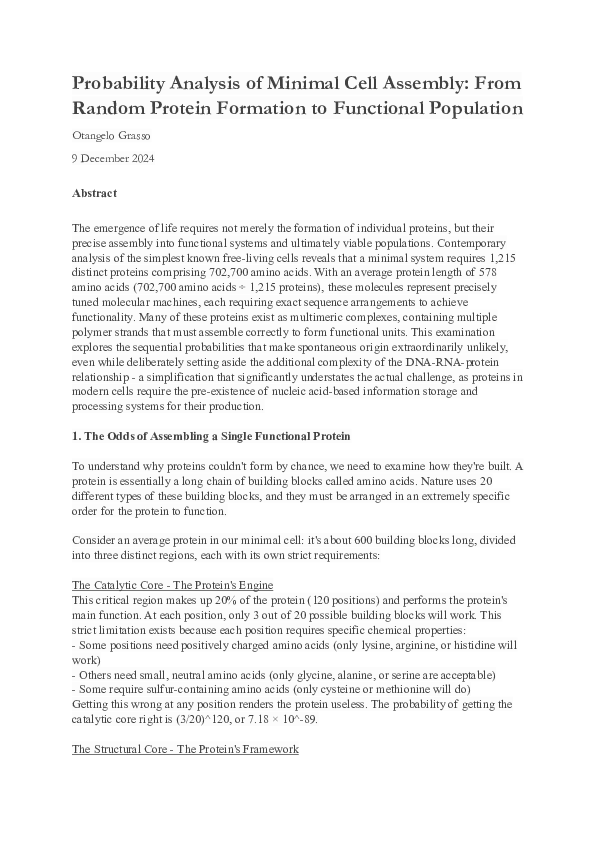 (PDF) Probability Analysis of Minimal Cell Assembly: From Random ...