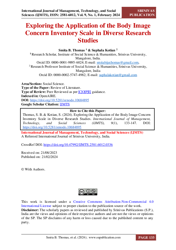 (PDF) Exploring the Application of the Body Image Concern Inventory ...