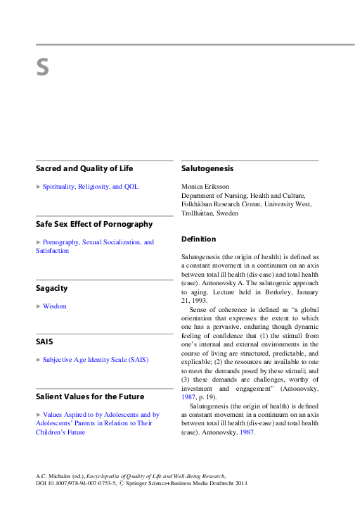 (PDF) Sickness Impact Profile (SIP)