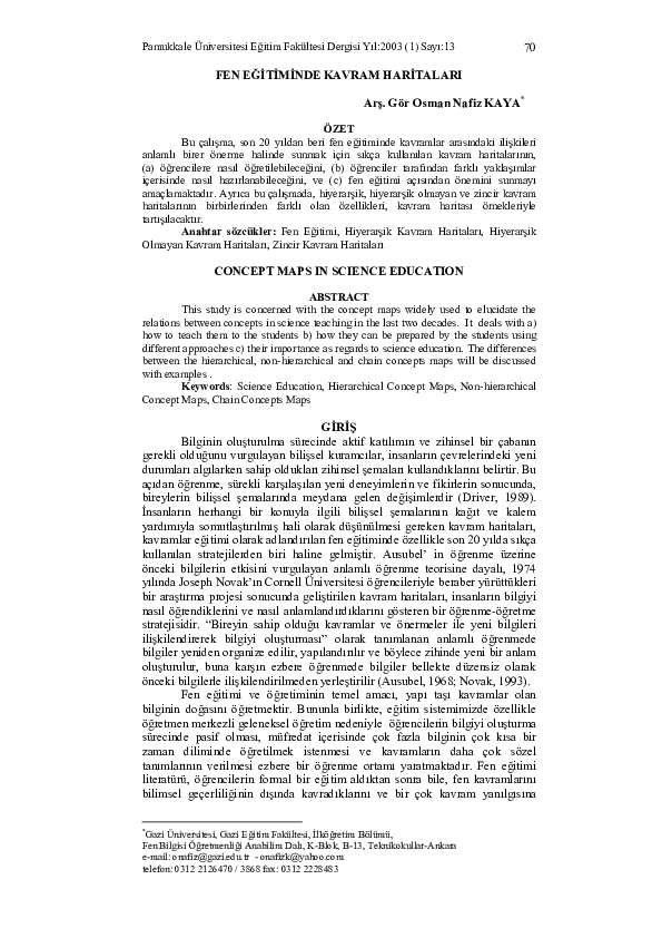(PDF) Concept Maps in Science Education