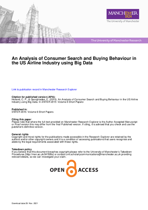 (PDF) An Analysis of Consumer Search and Buying Behaviour in the US ...