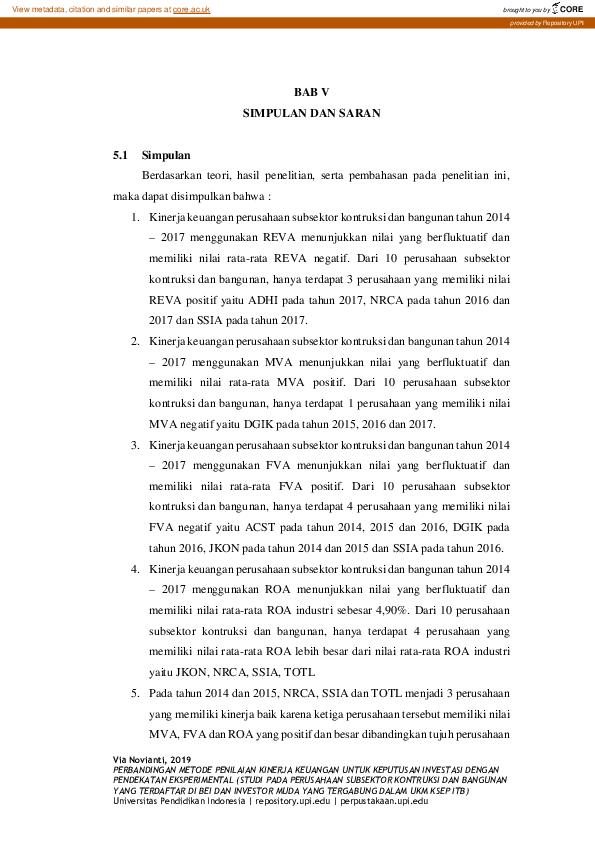 (PDF) PERBANDINGAN METODE PENILAIAN KINERJA KEUANGAN UNTUK KEPUTUSAN ...