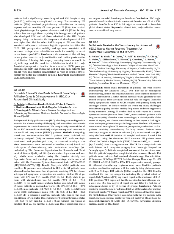 (PDF) MA 08.10 Favorable Clinical Status Predicts Benefit From Early ...