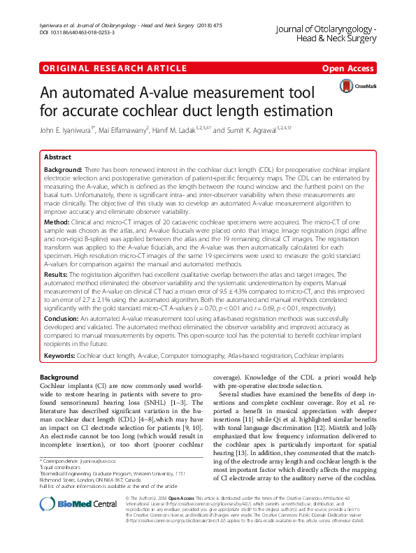 (PDF) An automated A-value measurement tool for accurate cochlear duct ...