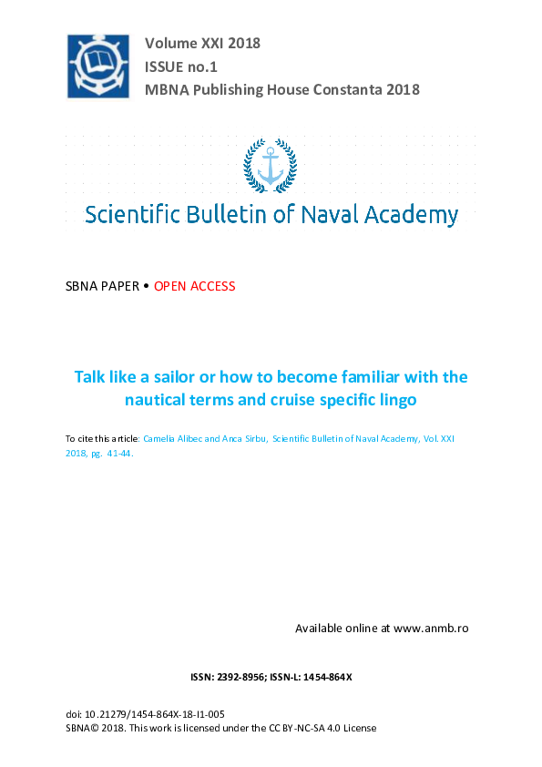 (PDF) Talk like a sailor or how to become familiar with the nautical ...