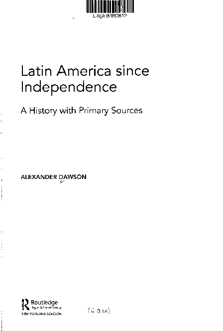 (PDF) Latin America since Independence