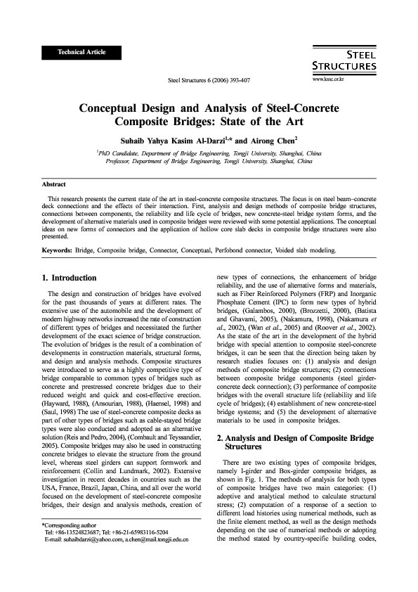 (PDF) Conceptual Design and Analysis of Steel-Concrete Composite ...
