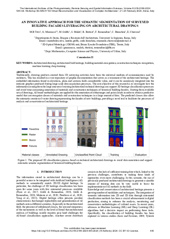 (PDF) An Innovative Approach for the Semantic Segmentation of Surveyed Building Facades ...