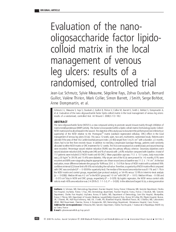 (PDF) Evaluation of the nano-oligosaccharide factor lipido-colloid ...