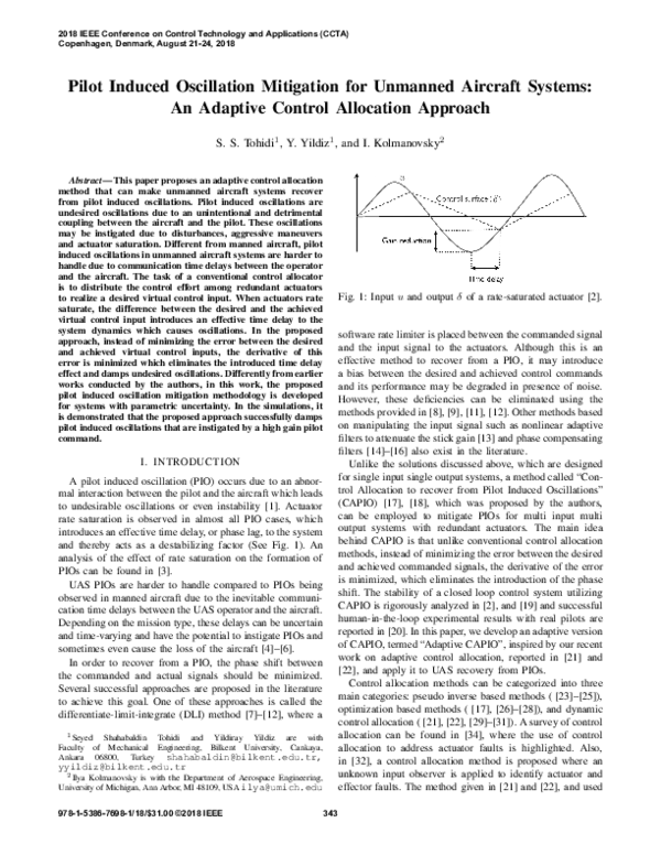 (PDF) Pilot Induced Oscillation Mitigation for Unmanned Aircraft ...