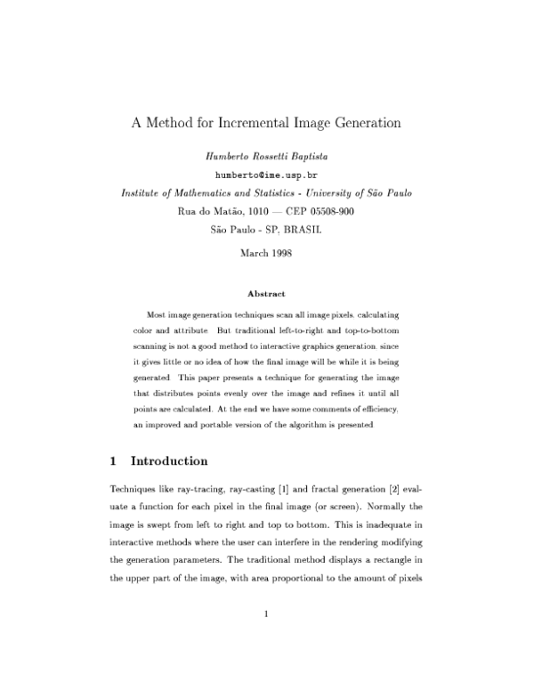 (PDF) A method for incremental image generation