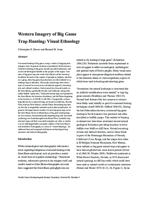 (PDF) Western Imagery of Big Game Trap Hunting: Visual Ethnology