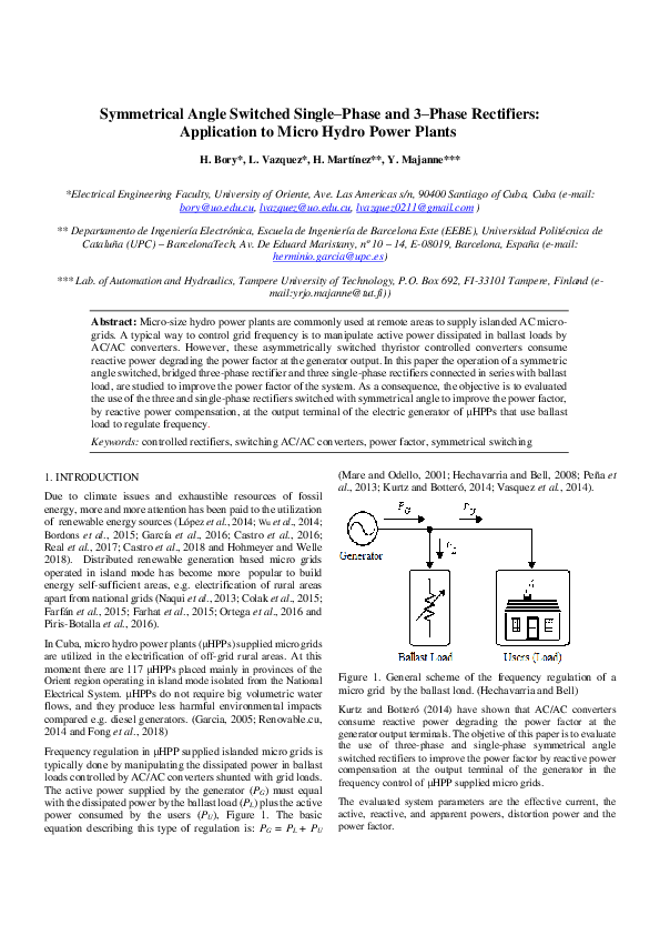 (PDF) Symmetrical angle switched single–phase and 3–phase rectifiers ...