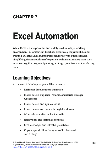 (PDF) Excel Automation